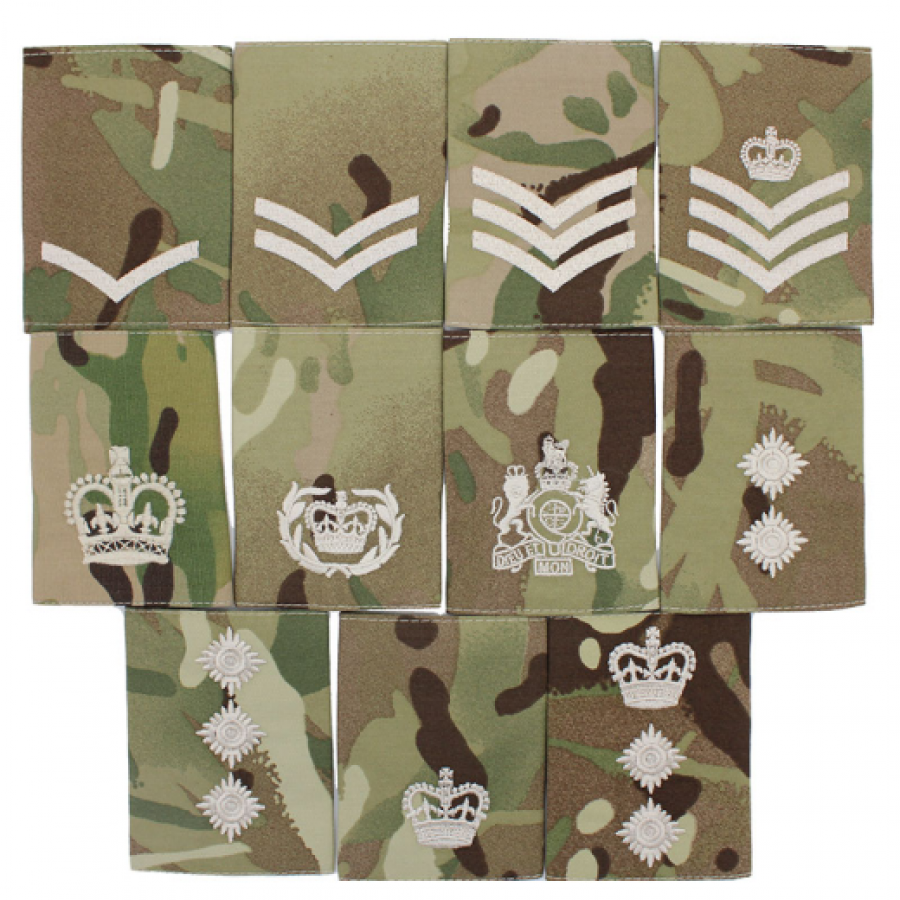 British Army MTP Rank Slides - Used