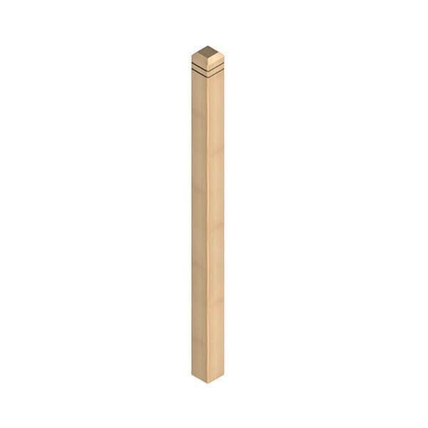 Square Newel Post 1.3m x 80mm x 80mm