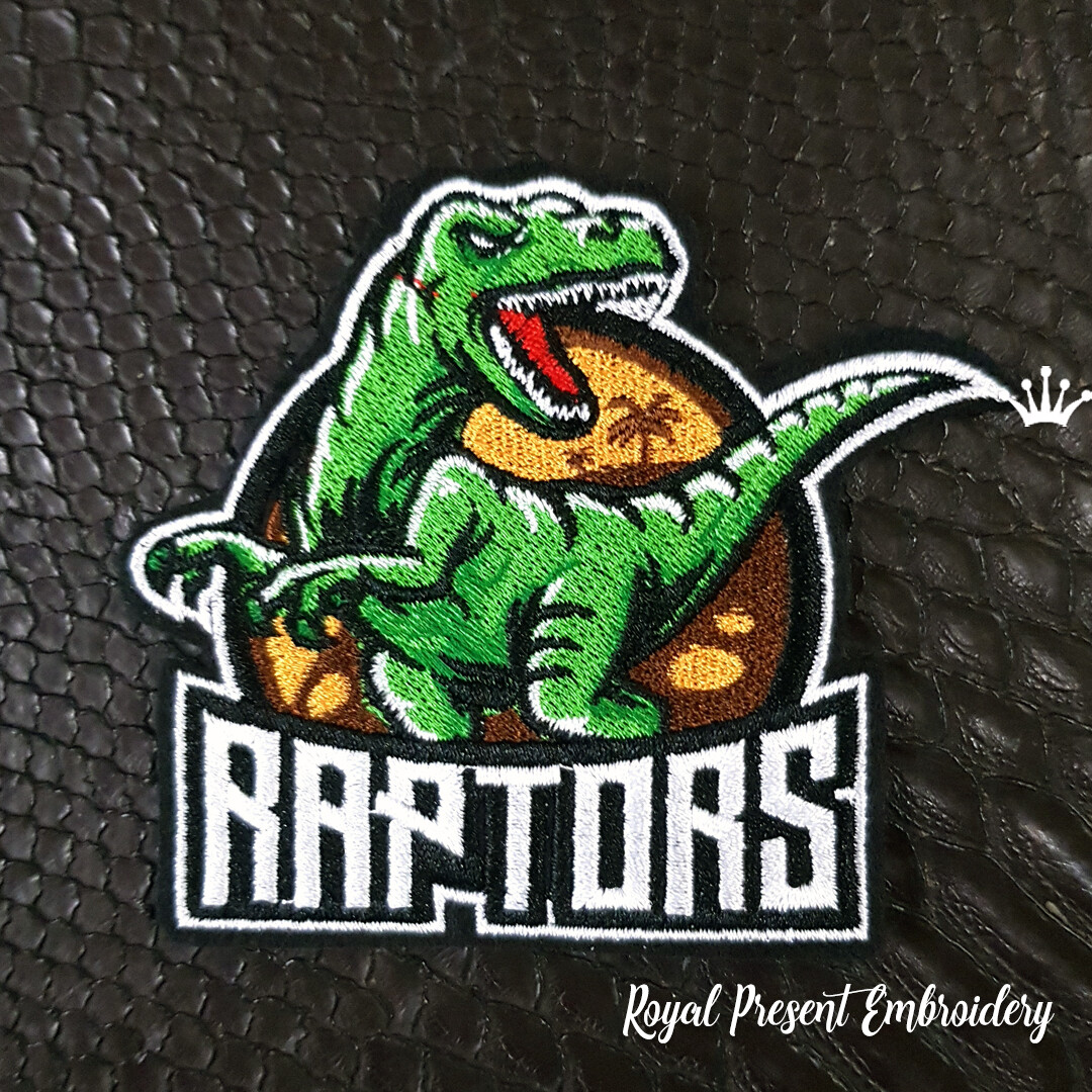 Dinosaur Raptor Machine Embroidery Design | Royal Present Embroidery ...