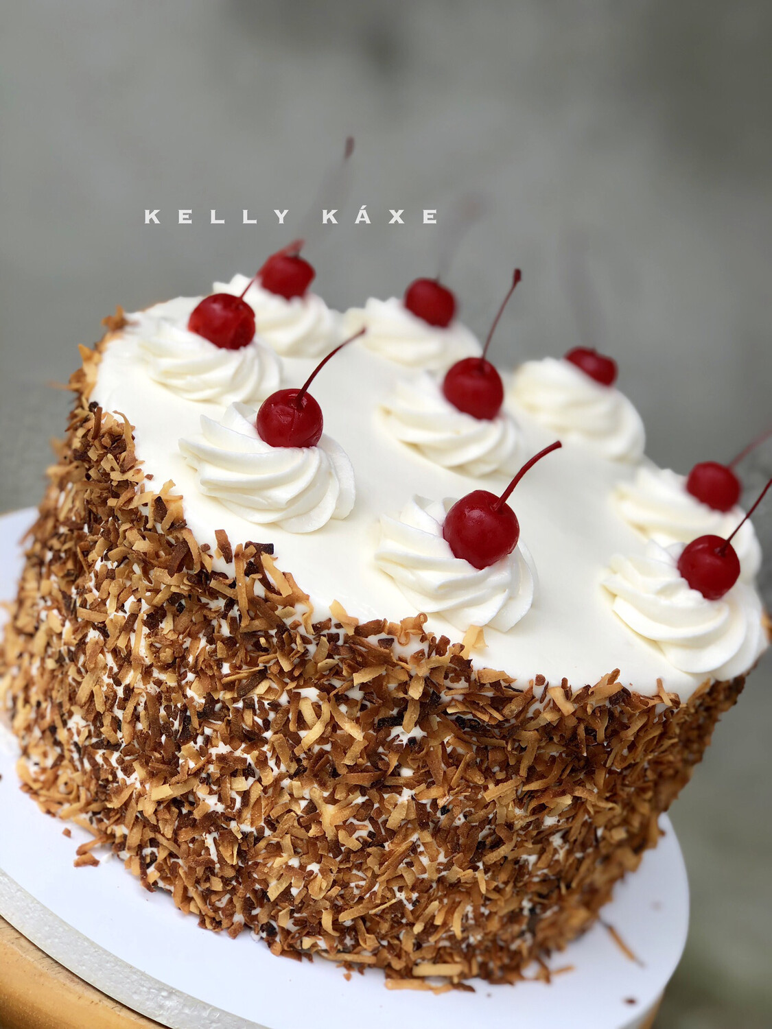 8 Inch Double Layer Italian Cream Cake