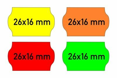 Etiketten 26x16 mm