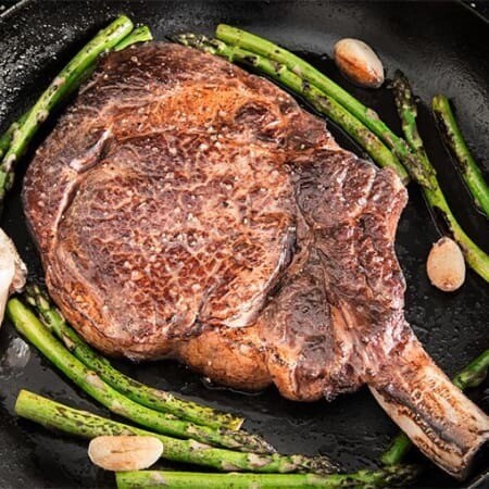 18oz MBL Dry Aged Rib Eye Steak Lollipop