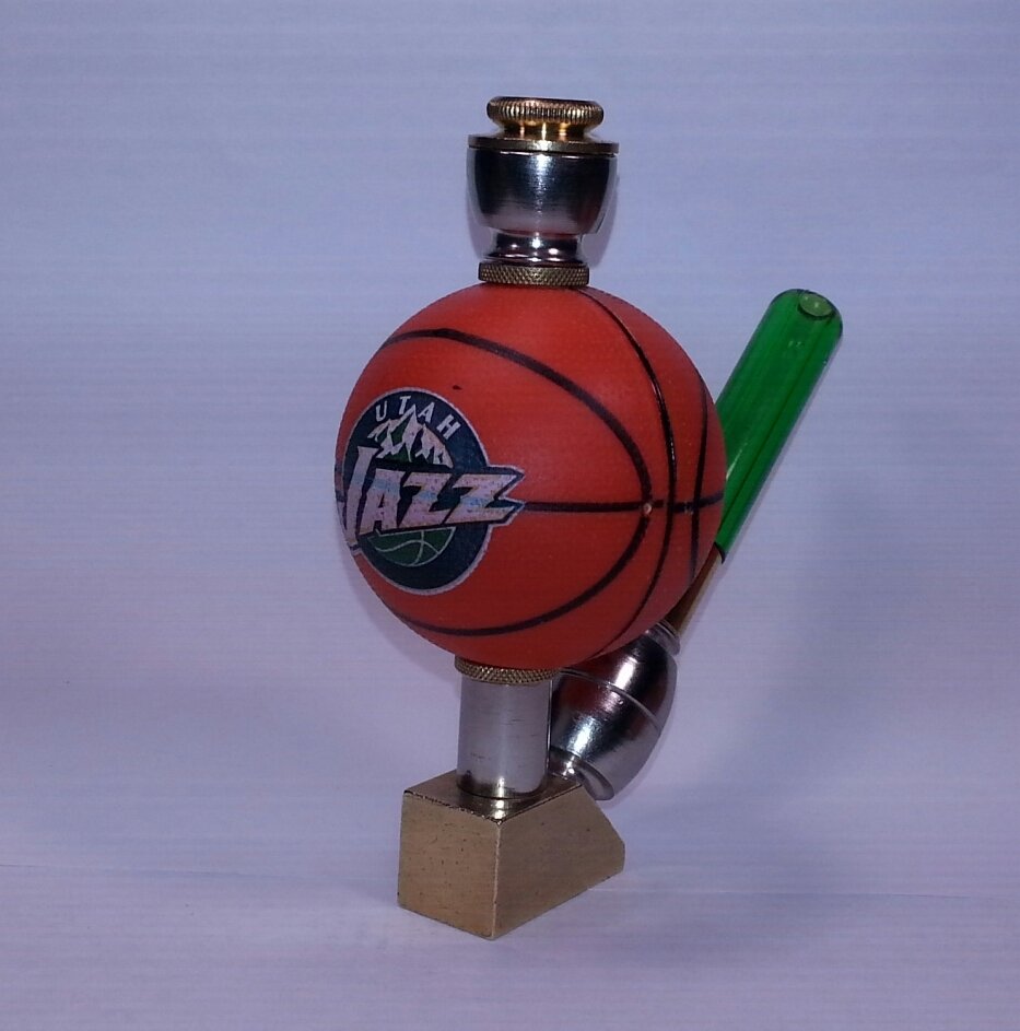 Utah Jazz NBA Basketball Pipe Nickel/Brass Finish